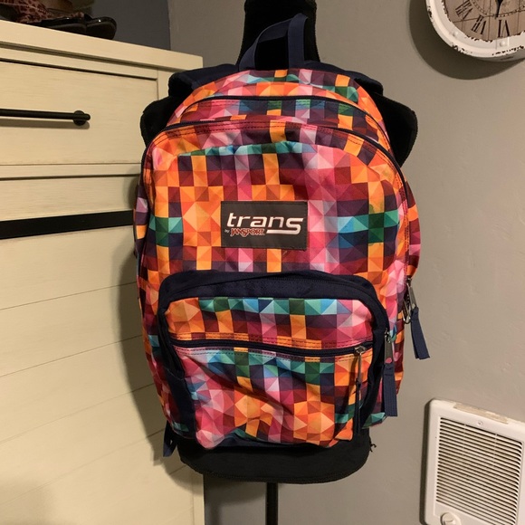 Jansport | Accessories | Jansport Colorful Pixel Backpack | Poshmark